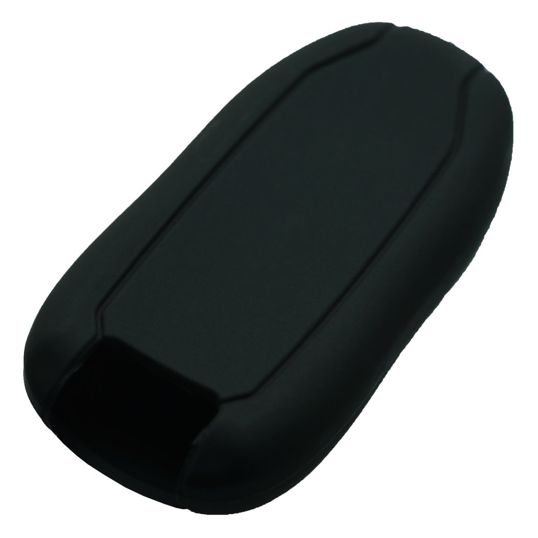2Pcs Keyless4U Silicone Key Fob Remote Cover Case Holder Protector for Tesla Model S/Model 3 (Black+Noctilucence)