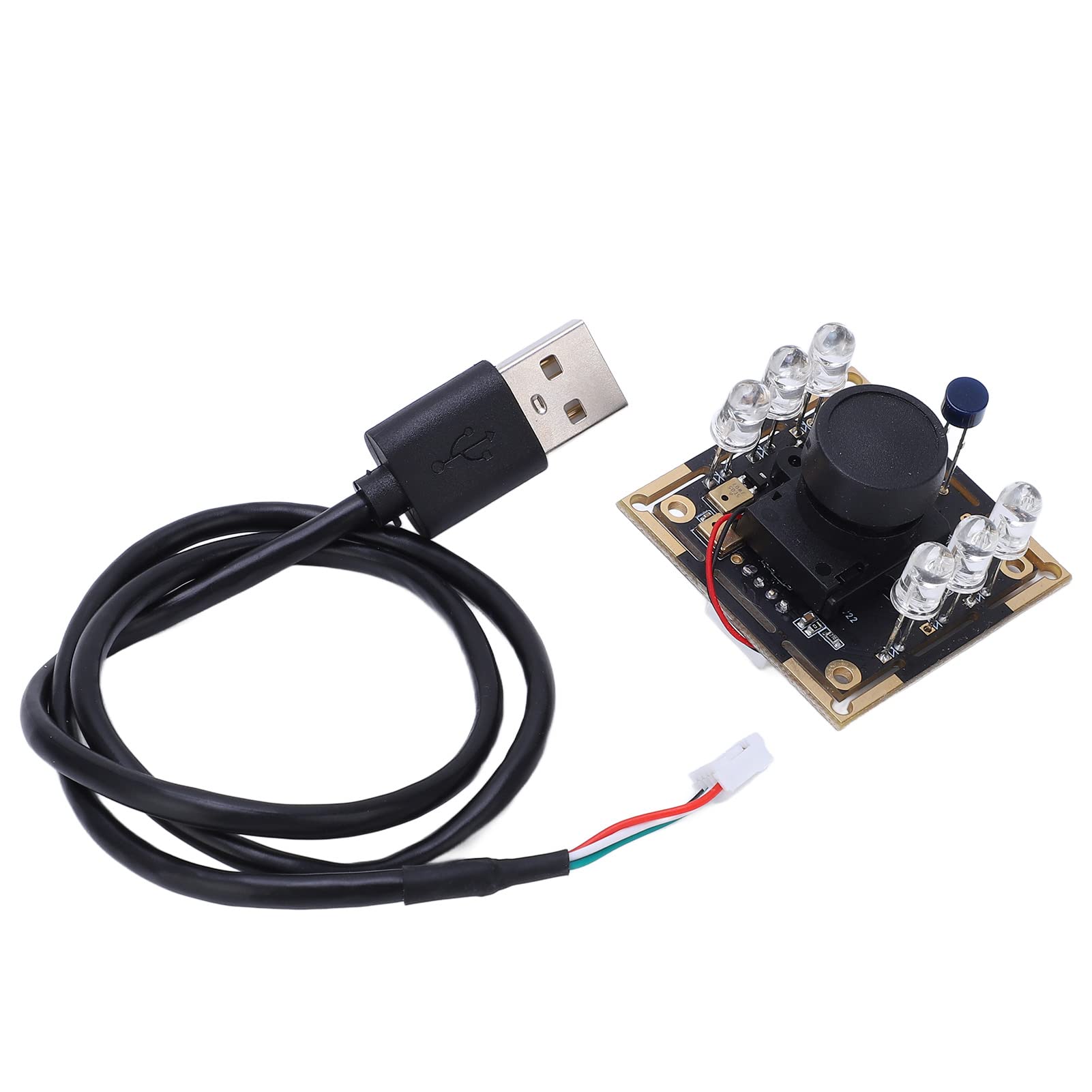 2MP USB Camera Module, 30FPS MJPEG OTG Connection IR Cut Autofocus Camera Module Drive with 2 Digital Microphones for Industrial Computers