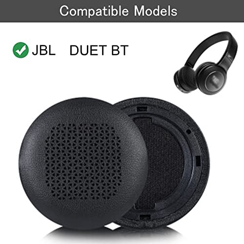 Aiivioll Replaceable Earmuffs Compatible with Duet BT,Duet Bluetooth Wireless Ear Pads Headphones Ear Pads Protein PU Leather Earpads Repair Parts(Black)