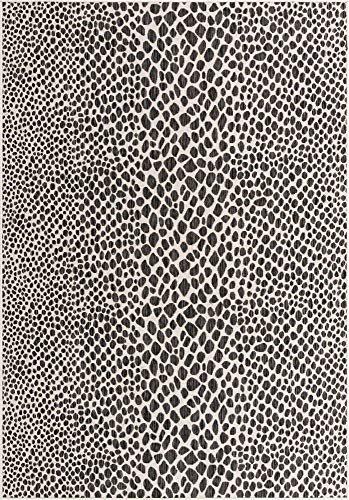 Jill Zarin Outdoor Collection Area Rug - Cape Town (7' 1" x 10' Rectangle, Black/ Ivory)