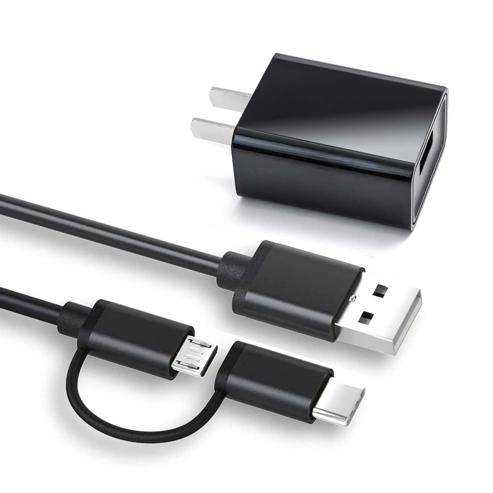 Replacement Mirco USB TYPE C Charger Charging Cable Cord Fit for Mpow 059/M30 Plus M30 M13 M12 M9 X6 X5 X3 MBits S MX3 MX1 M7, MDots/M5/H19 IPO/H17//H7/H12 Headphones, Skullcandy Earbuds and More