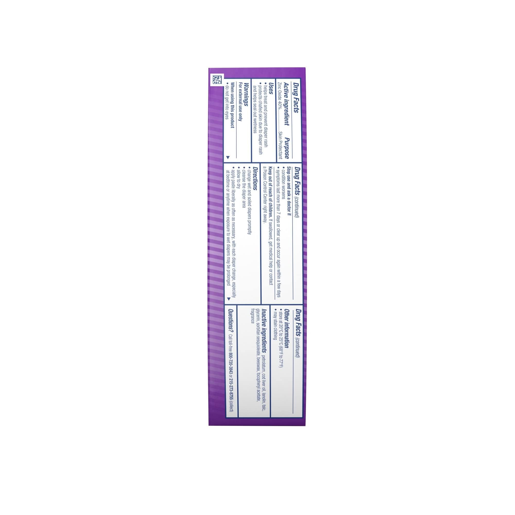 Desitin Maximum Strength Zinc Oxide Diaper Rash Paste, 4 Ounce (Pack of 3)