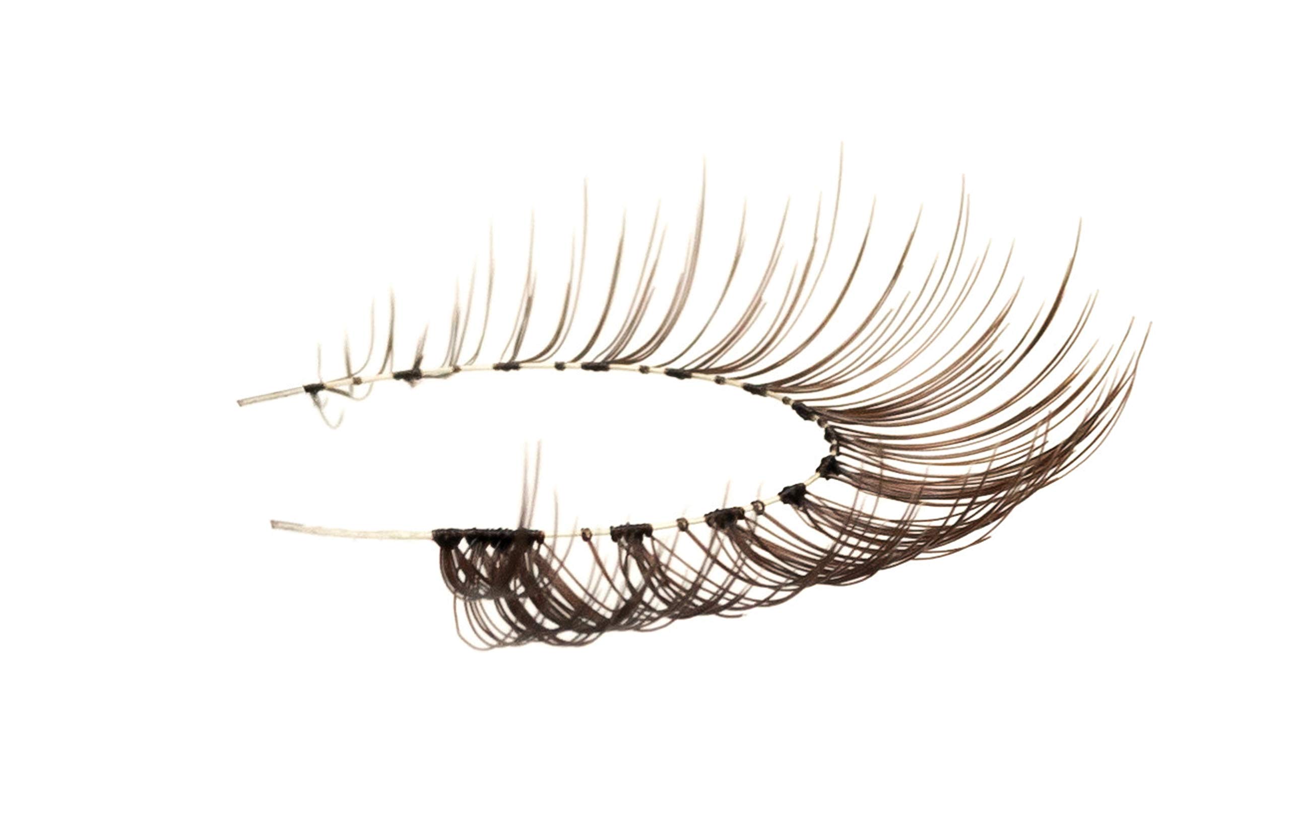 Dorisue Natural false eyelashes Brown Eyelashes 3D Light Color False Eyelashes Short Handmade lashes wispies Natural False Eyelashes Eye Makeup Fake Eyelashes 5 Pairs eyelashes pack