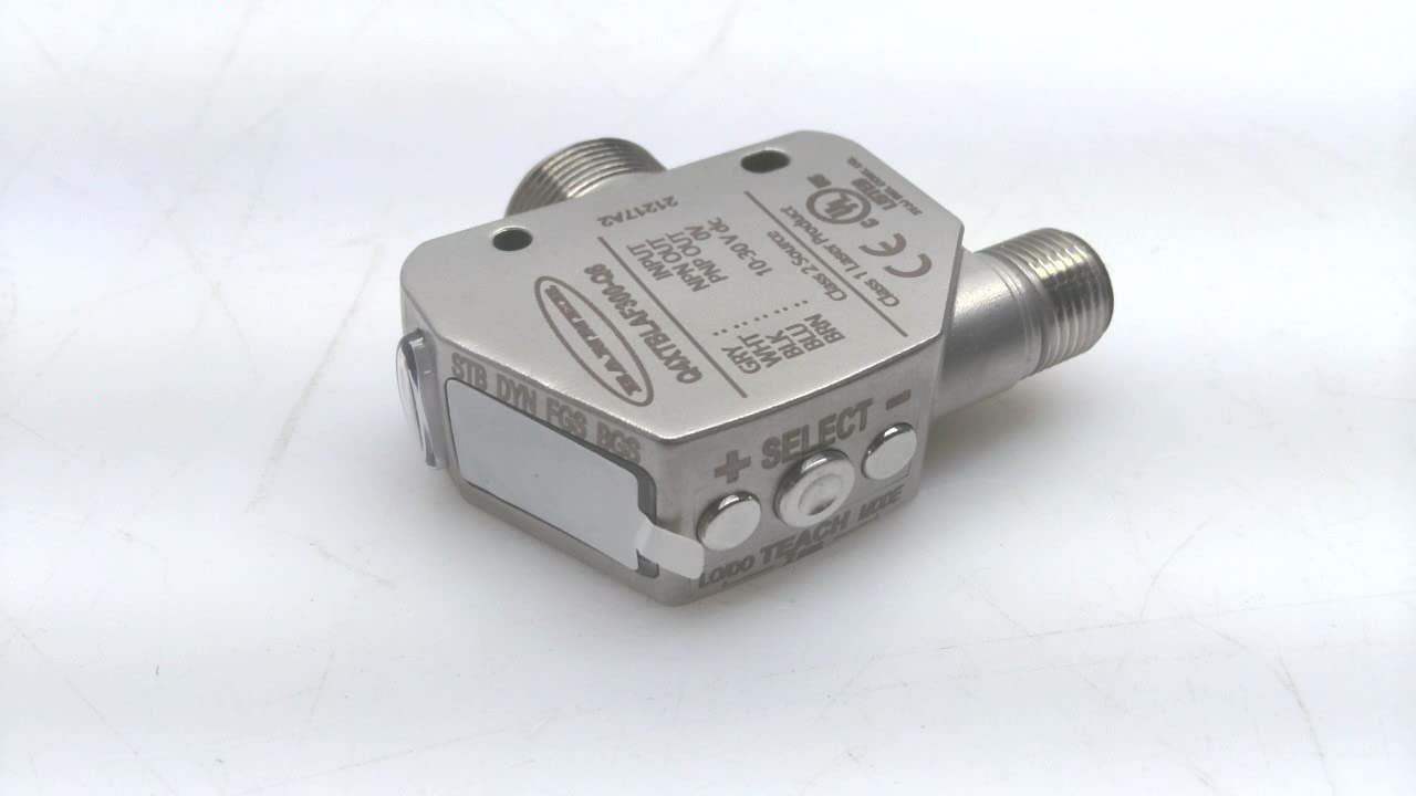 BANNER ENGINEERING Q4XTBLAF300-Q8 (94118), 1 PNP, Connection Euro M12 5-PIN Integral Connector, Input 10/30 VDC, Laser Adjustable Field, OUTPUTS Bipolar 1 NPN, PHOTOELECTRIC Sensor, Q4X Series, Range