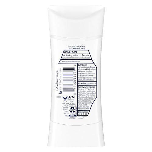 Dove Advanced Care Antiperspirant Deodorant Stick Cool Essentials 4 ct for helping your skin barrier repair after shaving 72 hour odor control and sweat protection with Pro Ceramide Technology 2.6 oz