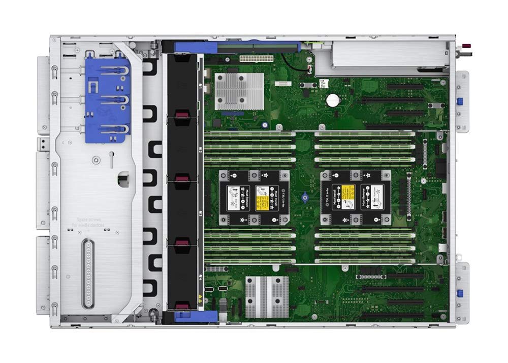 HP ProLiant ML350 Gen10 Tower Server with 2 x Intel Xeon Silver 4210 CPUs, 32GB DDR4, 7.68TB Enterprise SSD, RAID, Windows Server 2019 (Renewed)