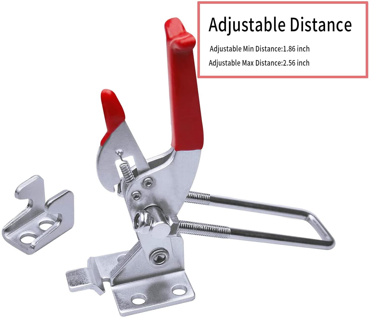 6-Pack 2000lbs Capacity Heavy Duty Toggle Clamps,Adjustable Latch U Bolt Self-lock Toggle Latch Clamp for Tire Carrier Latch.90 Degree Latch Clamp Lock for Cam Latch Sliding Door,Lt-431 Latch by SKYCK