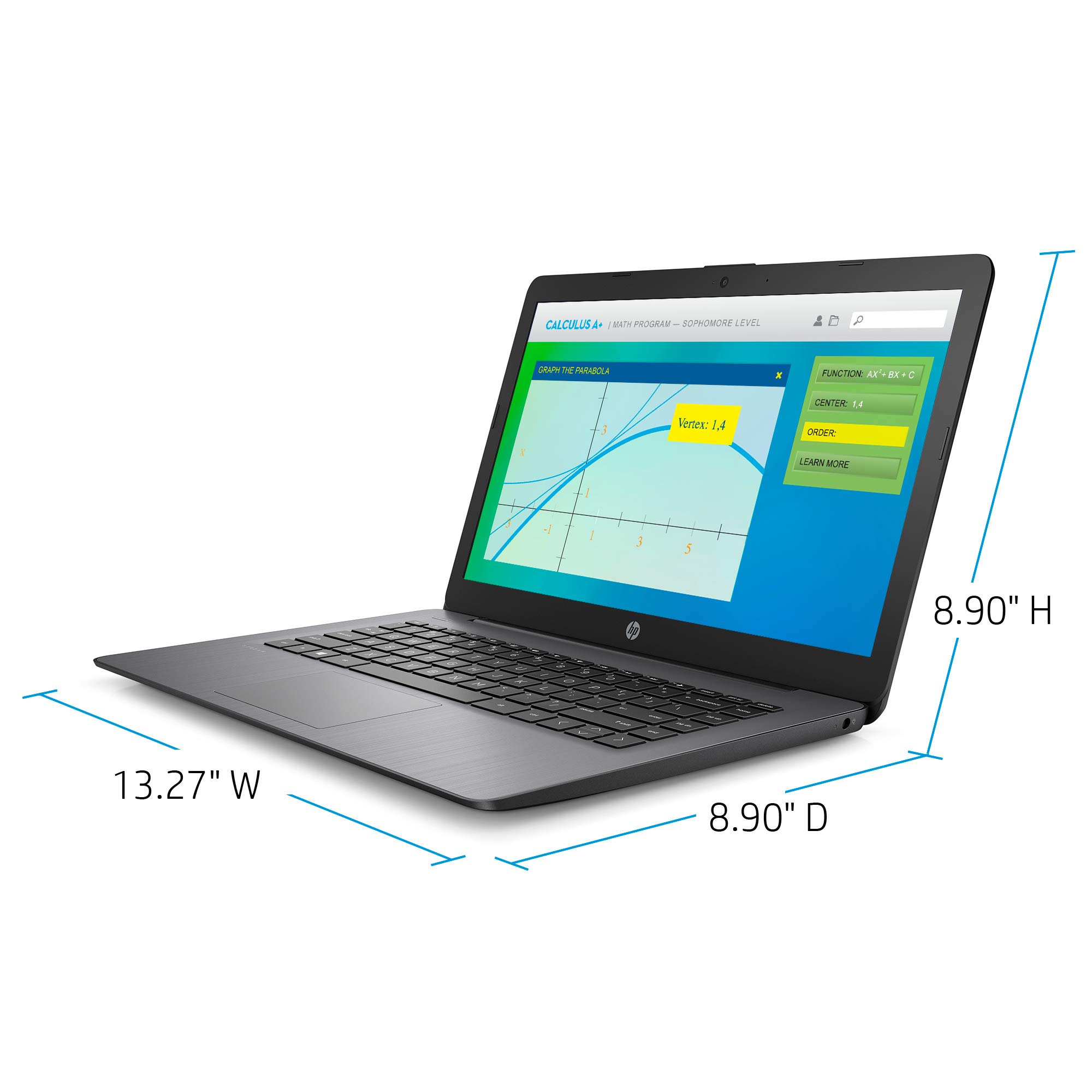 HP Stream 14-inch Laptop, Intel Celeron N4000, 4 GB RAM, 32 GB eMMC, Windows 10 Home in S Mode With Office 365 Personal For 1 Year (14-cb182nr, Brilliant Black) (9MV72UA#ABA)