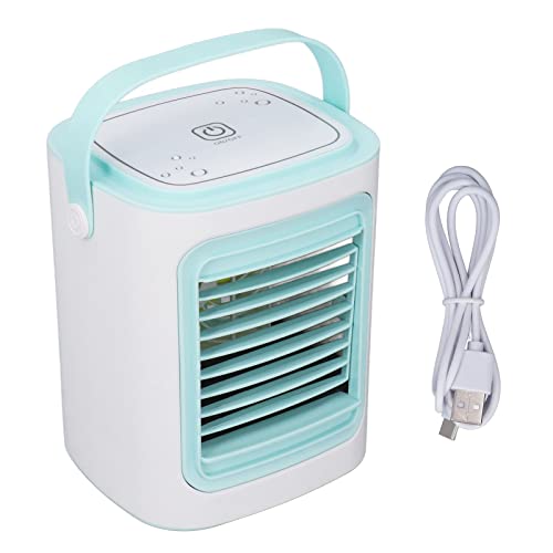 Air Cooler, Lightweight Portable Evaporative Air Cooler, Rechargeable Removable Air Conditioners with 3 Gear Speed Adjustable for Bedroom, Office, Car, Camping, Desk, Living Room