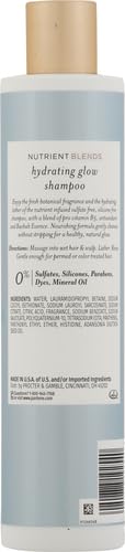 Pantene Hydrating Glow with Baobab Essence Shampoo, Sulfate & Silicone-Free, 9.6 Fl Oz, 2.598 Fl Oz