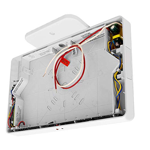 LFI Lights | Thin Red Exit Sign | All LED | White Thermoplastic Housing | Hardwired with Battery Backup | Optional Double Face and Knock Out Arrows Included | UL Listed | (2 Pack) | LEDT-R