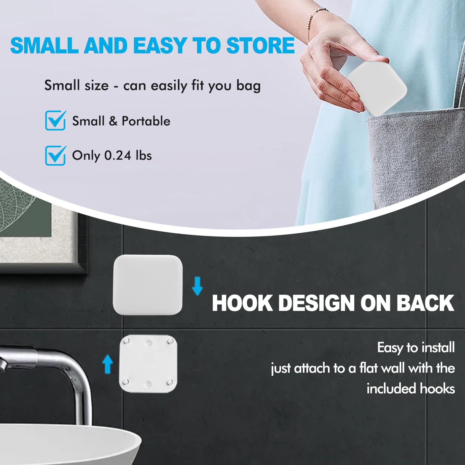 TAISHAN UV Toothbrush Case Sanitizer,Rechargeable Portable Mini Toothbrush Holder with Mirror,Kills 99.9% of Germs,Fits All Toothbrushes for Electric and Manual,Safety Feature for Home and Travel