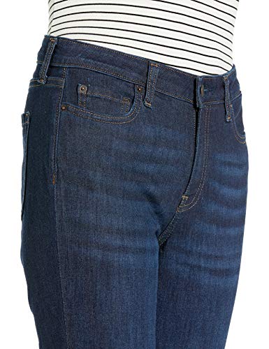 Amazon Essentials Women's Slim Straight Jean, Dark Wash, 12