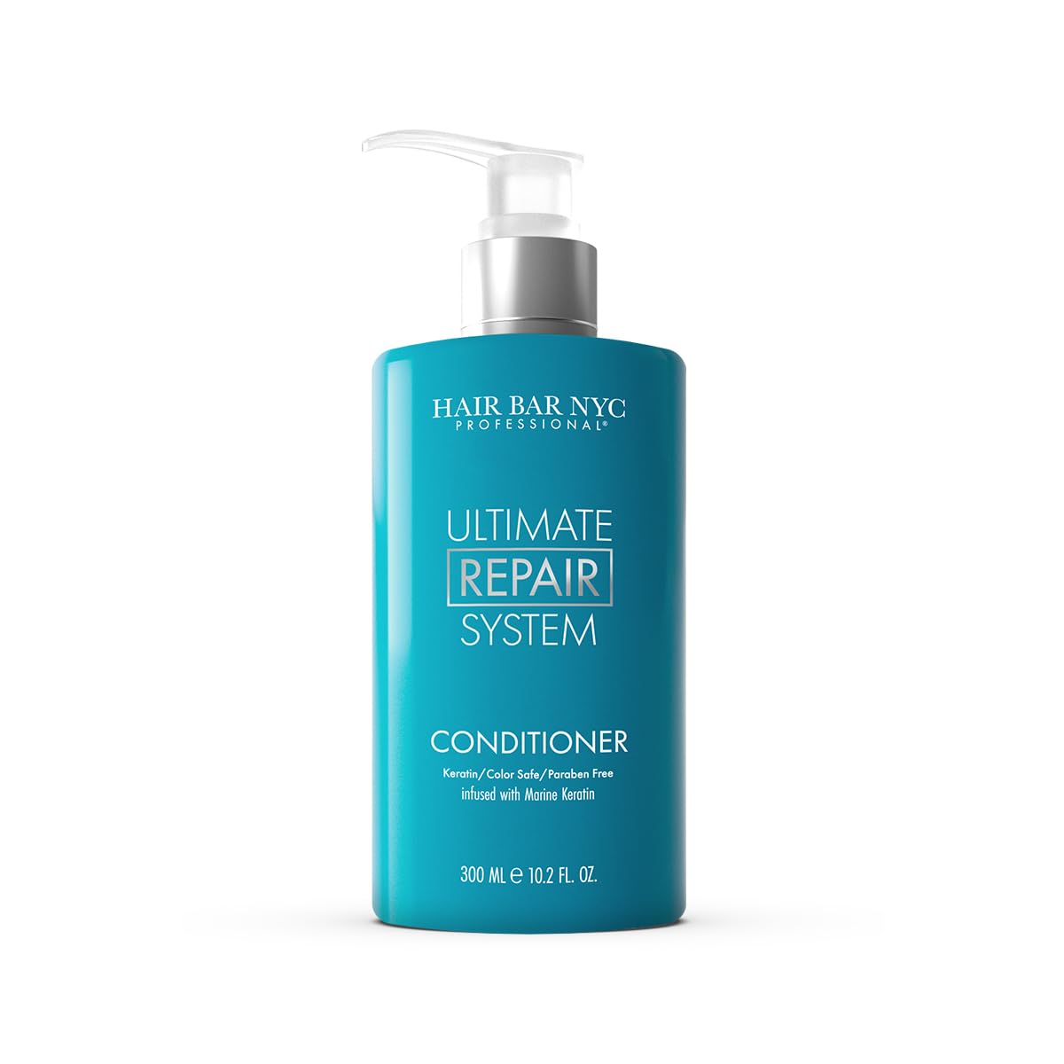 HAIR BAR NYC Ultimate Repair System Revival Conditioner | Hair Treatment for dry damaged hair | Deep conditioner for dry damaged hair | Keratin/Color Safe INFUSED WITH MARINE KERATIN (300ml 10.2fl.oz)