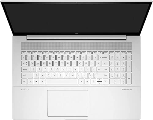 HP Envy 17 Laptop, 17.3" FHD Touchscreen Display, 12th Gen Intel Core i7-1255U, 16GB RAM 1TB SSD, Wi-Fi, Webcam, Backlit Keyboard, Fingerprint Reader, Windows 11 Home, Silver