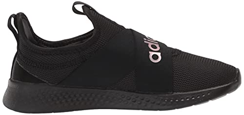 adidas Women's Puremotion Adapt Running Shoe, Black/Black/Iridescent, 10