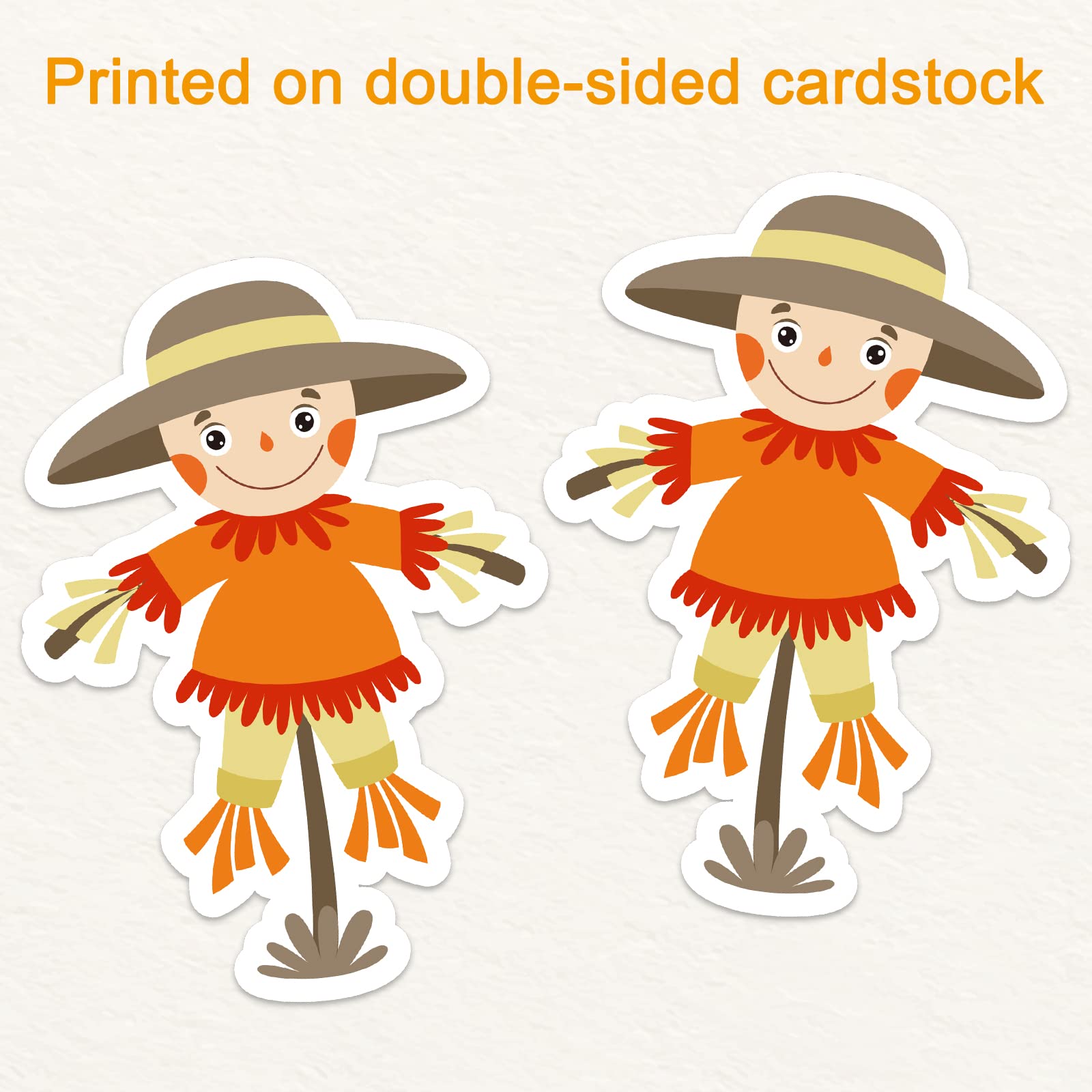 45 Pcs Happy Fall Pumpkin Autumn Leaves Acorn Cut Outs for Fall Thanksgiving Classroom Bulletin Board Decoration