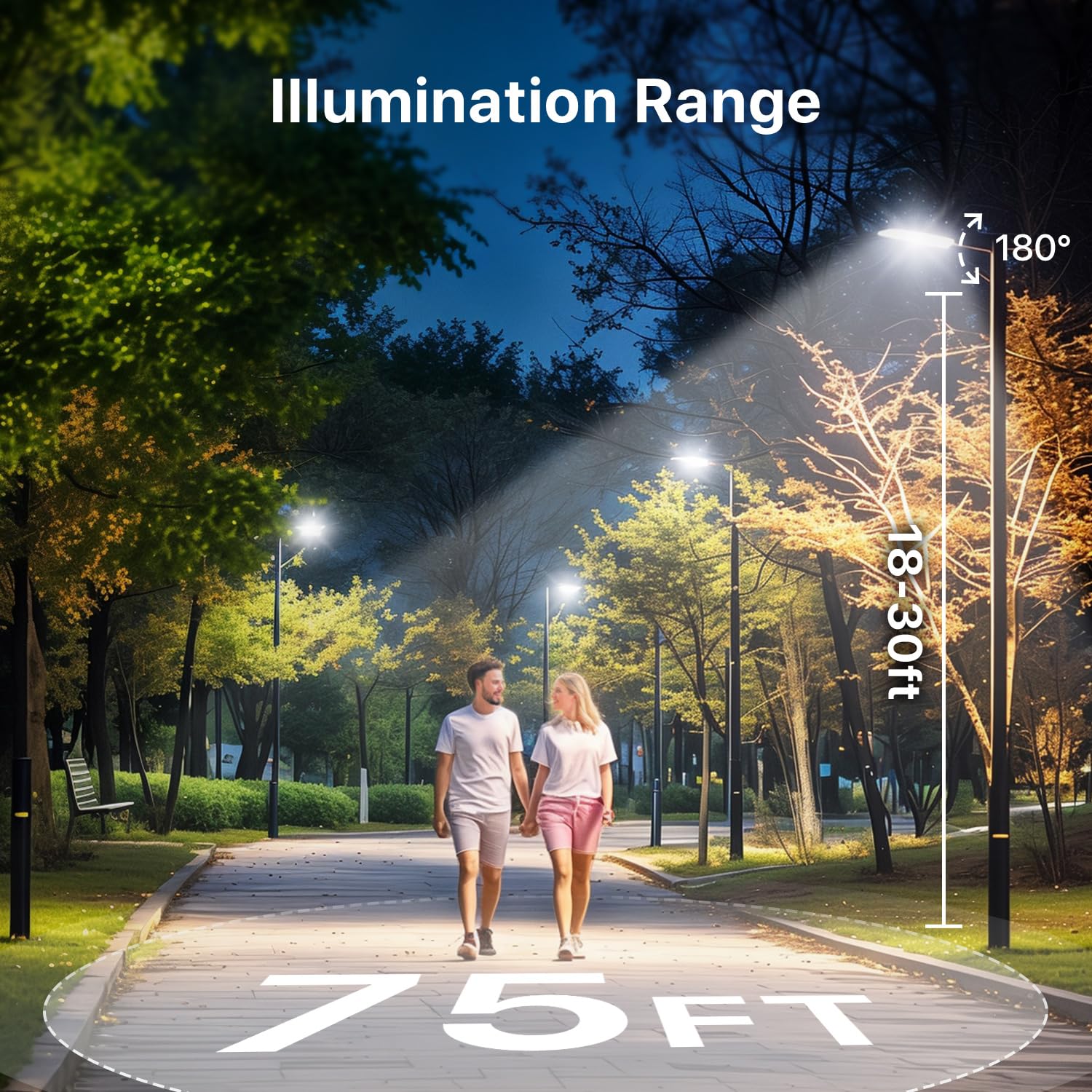 2Pack 200W LED Parking Lot Lighting 30000LM 5000K LED Pole Lights Outdoor with Dusk to Dawn, LED Parking Lot Lights Outdoor Pole Mount-๐ณ๐ฌ๐ฟ๐ ๐ช๐ฎ๐ฟ๐ฟ๐ฎ๐ป๐๐ (Coverage: 55~75Ft at Height:25~35Ft)