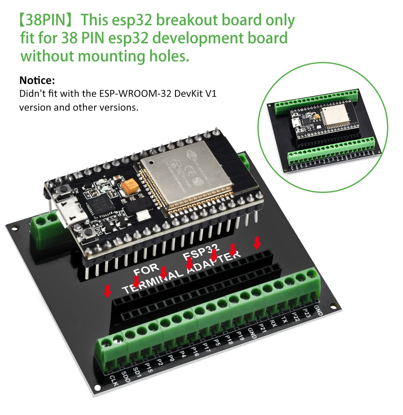 3 Pcs ESP32 ESP32S Board ESP-WROOM-32 Development Board, Aideepen ESP32S ESP-WROOM-32 Board 2.4GHz Dual-Core Compatible with Arduin, Nodemcu, and MicroPytho