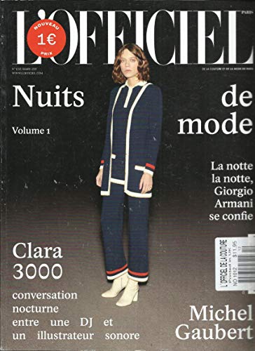 L' OFFICIEL DELA COUTURE PARIS MAGAZINE, MARS, 2017 ISSUE NO. 1012 (FRENCH LANGUAGE) (PLEASE NOTE: ALL THESE MAGAZINES ARE PET & SMOKE FREE MAGAZINES. NO ADDRESS LABEL. (SINGLE ISSUE MAGAZINE)