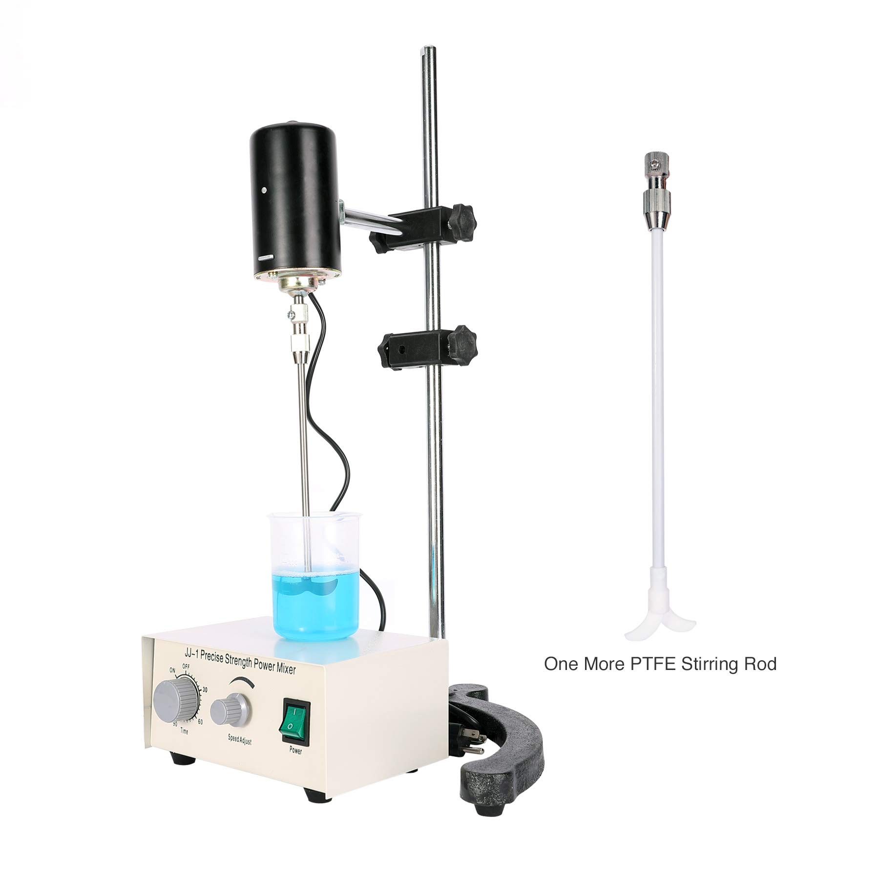VONOYA Electric Overhead Stirrer, Digital Auto Stirrer with Time Setting & Speed Adjusting, 0-3000 RPM, Adjustable Height Mechanical Mixer with Stirring Rod, Home Lab Homebrew Industrial Stirrer