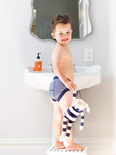Under the Nile Organic Cotton Multicolor Stripe Training Pants (Green, 2T - 4T)