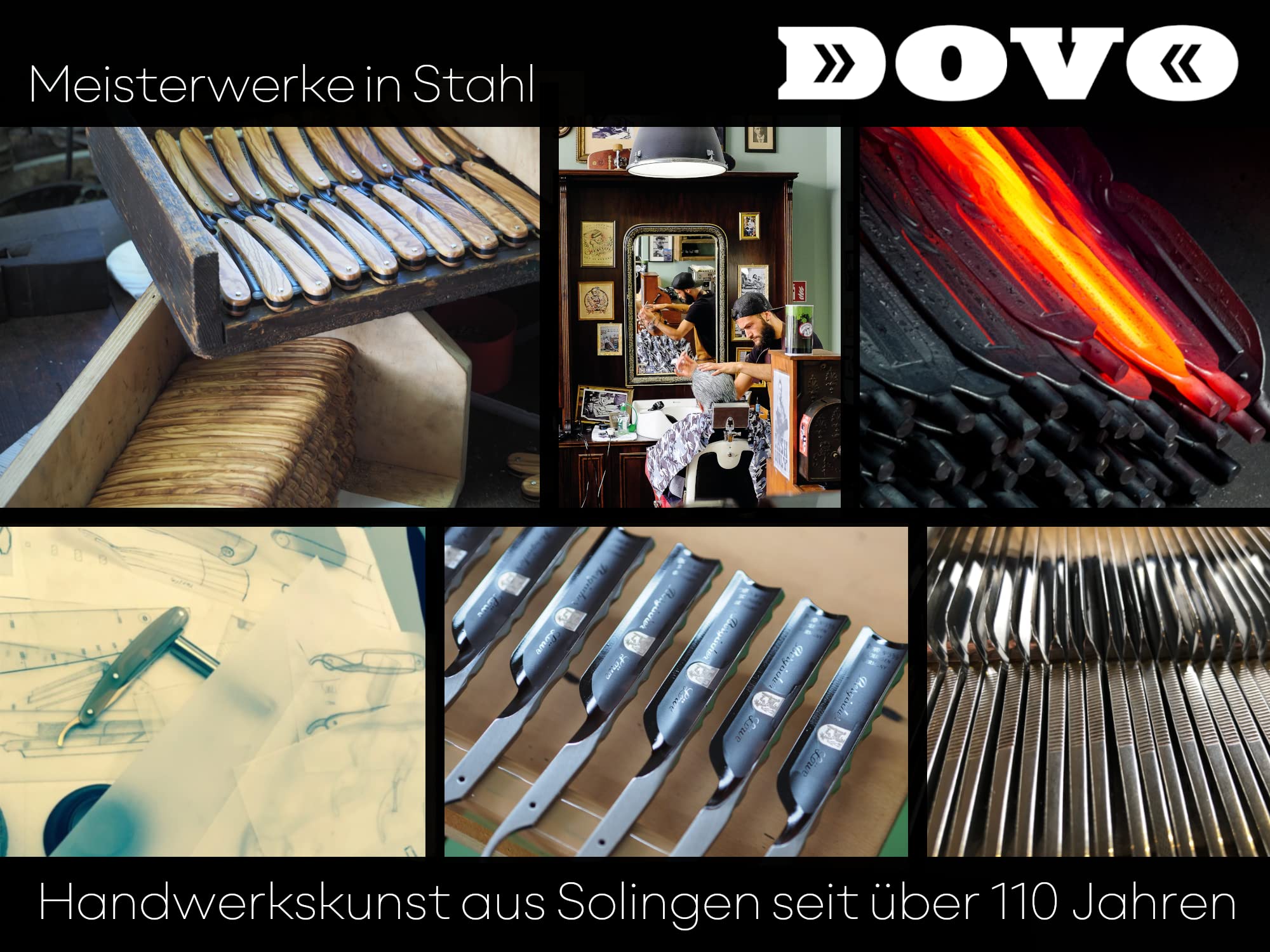 DOVO Shavette with Olivewood Handle