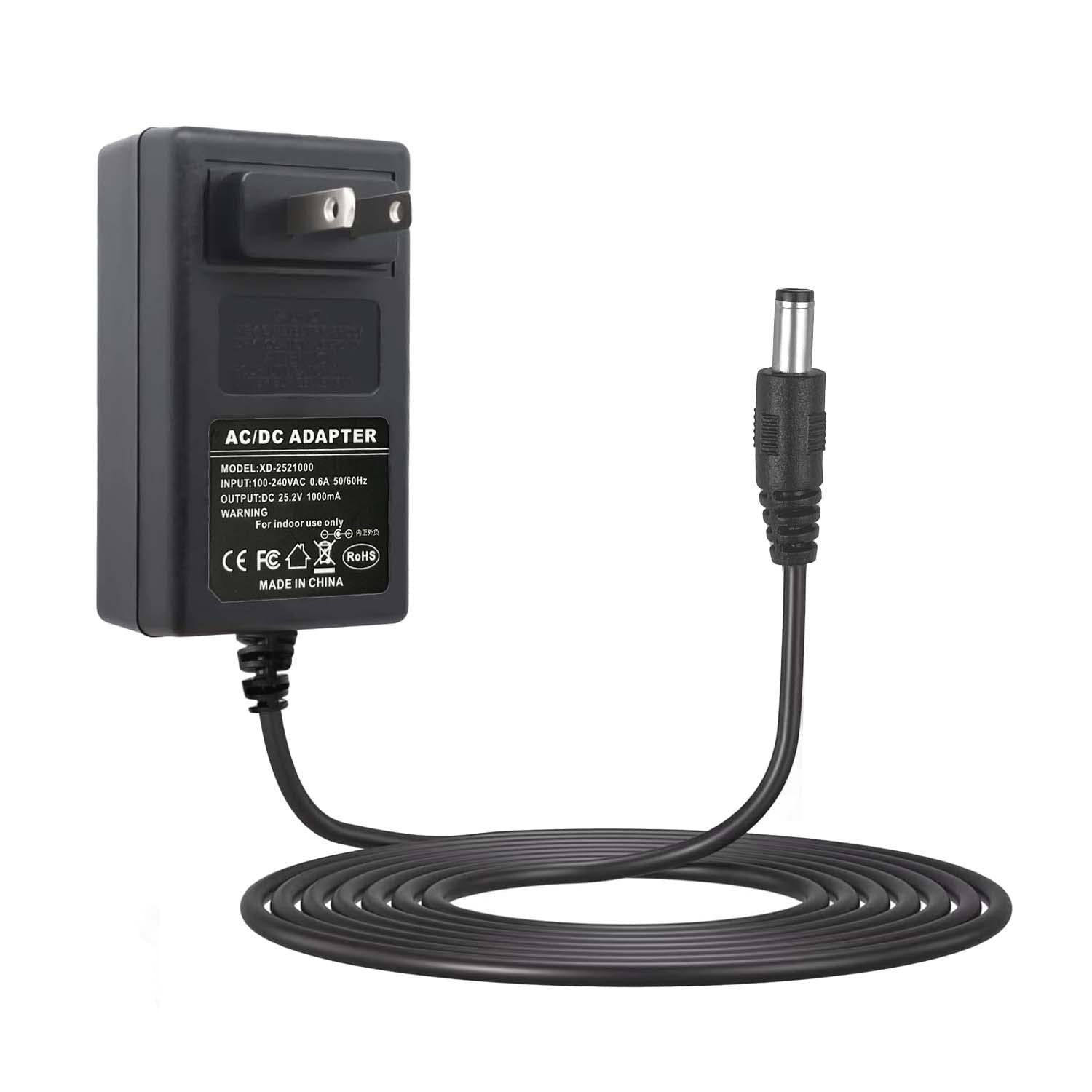 24V AC Adapter for Massage Gun Charger Output: DC 24V or 25.2V Deep Tissue Massage Gun Power Cord Universal Adapter Switch Power Supply Only fit with Brushless Motor Massage Guns (24v)