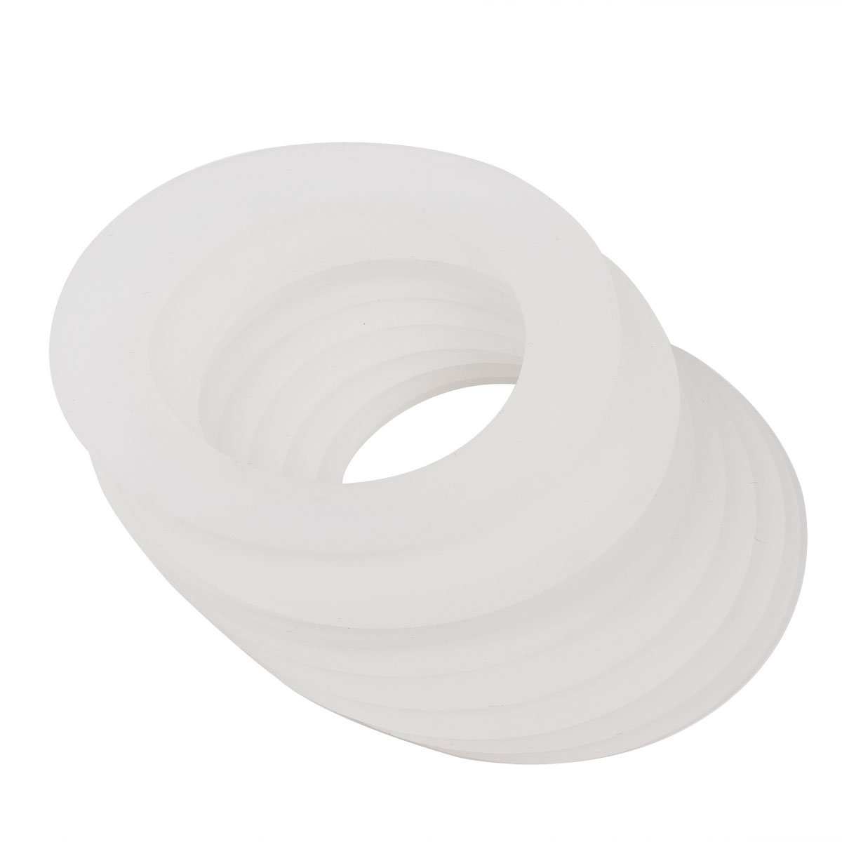 Aislor Silicone Replacement Gasket, Airtight Rubber Seals Rings for Mason Jar Lids, Leak-Proof Canning Fitting Seals 10Pcs 2.8 inch