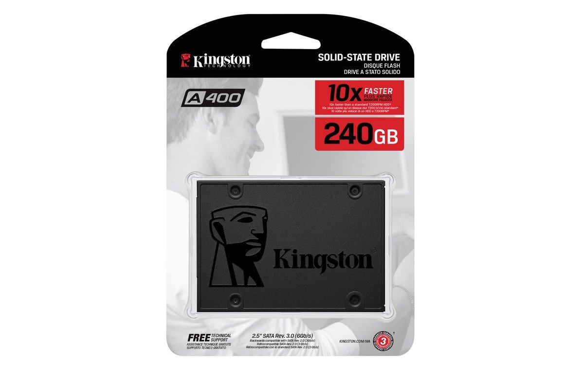 Kingston 240GB A400 SSD 2.5'' SATA 7MM 2.5-Inch SA400S37/240G [New Improved Version