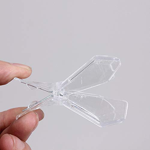 5 Pieces Queen Bee Cage Catcher Clips Plastic Queen Catching Tool Queen Catcher Queen Bee Catcher Queen Bee Cage Bee Queen Marking Catcher for Safely Capture and Store The Queen Bees, Transparent