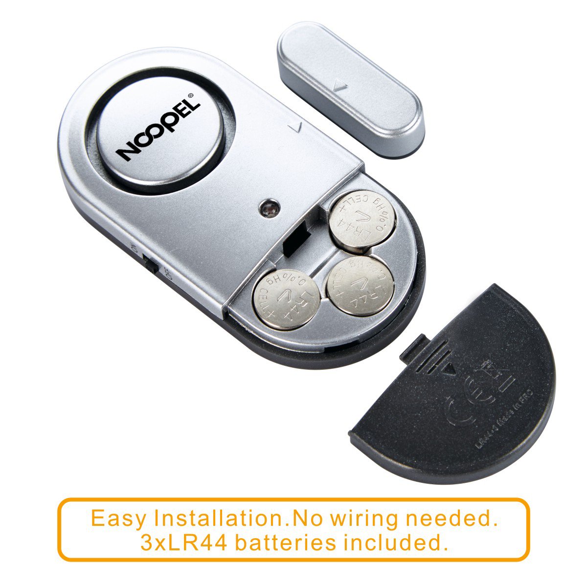 Door Window Alarm 2 Pack Noopel Home Security Sensor Burglar Anti-Theft 120DB Alarm with Batteries Included - DIY Easy to Install (2)