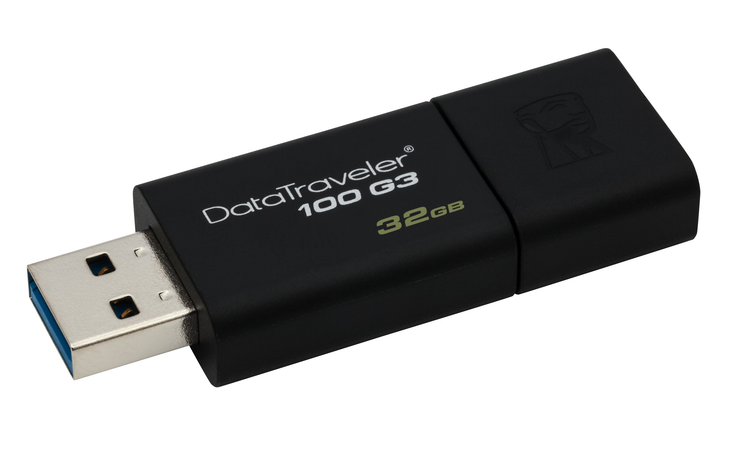 Kingston 32GB USB 3.0 Black DataTraveler 100 G3 2 Pack DT100G3/32GB-2P