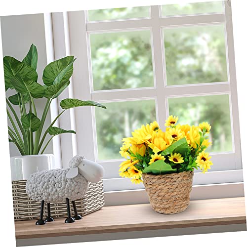 Abaodam Artificial Potted Plant Mini vase Faux Plants Indoor Eucalyptus Plant Faux Plant Bonsai Faux Potted Plants Artificial Hanging Plants Silk Flower False Green Plants Simulated Bonsai