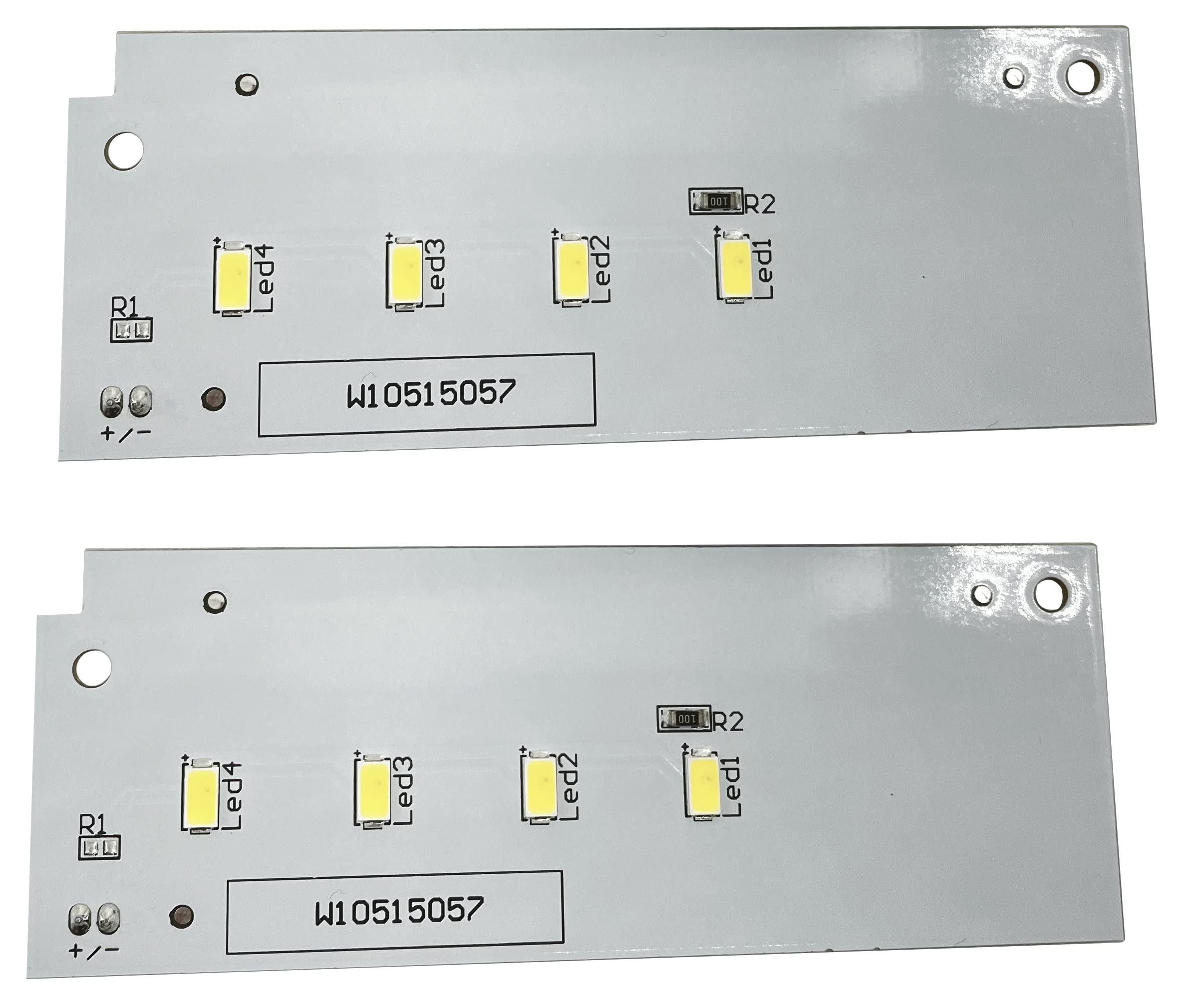 2PK W10515057 Compatible with Whirlpool Kenmore and Refrigerators LED Light White Light WPW10515057 W10398007 (Note: No Plastic Case, Only PCB Board)