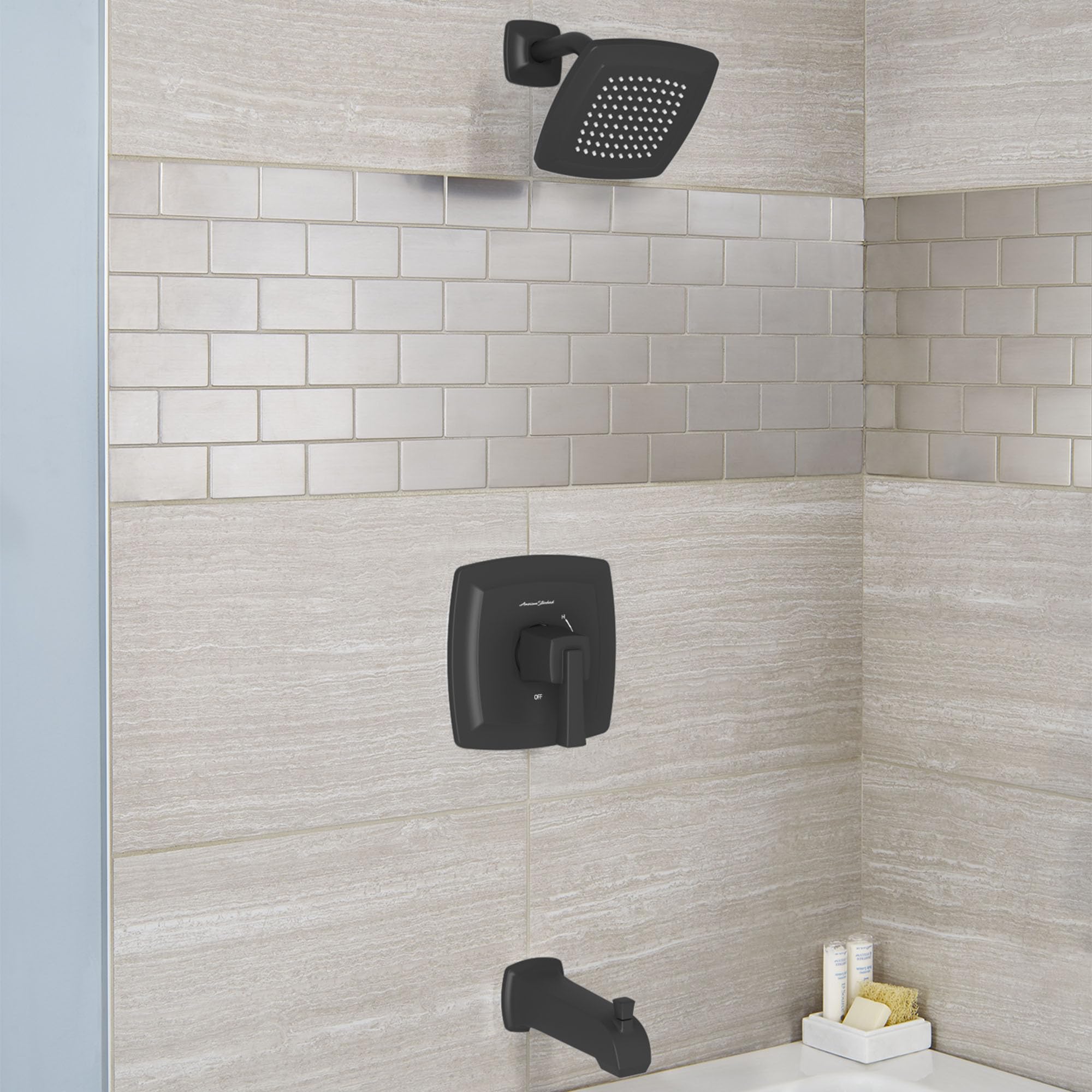 American Standard TU353508.295 Townsend Bathtub Faucet and Shower Trim Kit with Water Saving Shower Head and Cartridge 1.75 GPM, Brushed Nickel