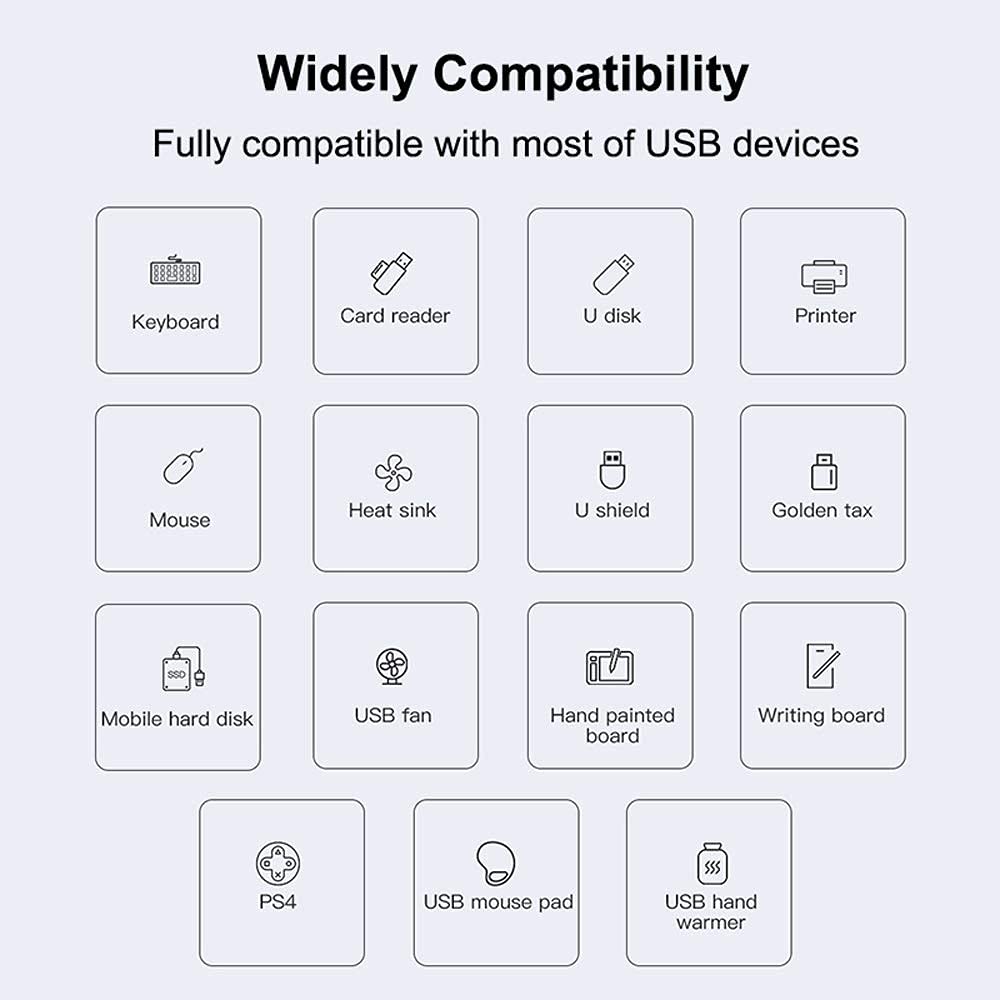 USB C to USB Hub 4 Ports Adapter Expander with USB 3.0, 3 USB 2.0 Ports - Support OTG Function - Portable Aluminum Laptop Accessories for MacBook Pro/Air, iPad Pro/Air 4, Chromebook (Silver)