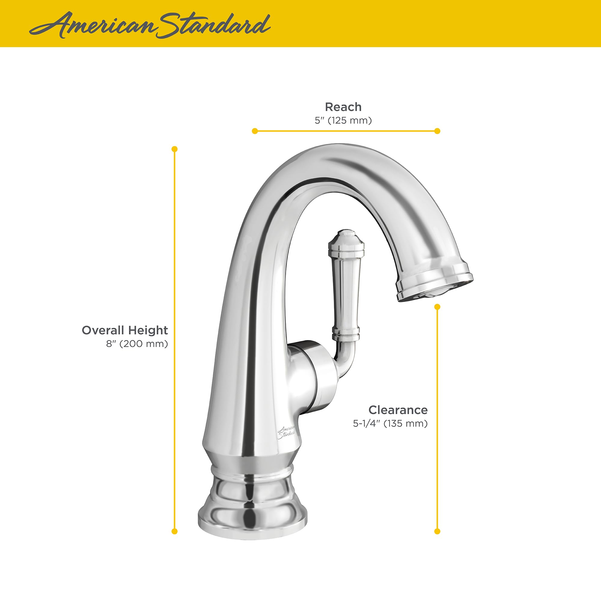 American Standard 7052121.002, Delancey Single Hole Single-Handle Bathroom Faucet 1.2 GPM, Chrome