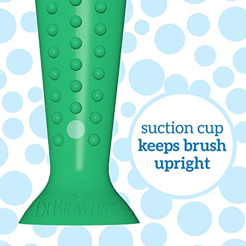 Dr. Brown's Baby and Toddler Toothbrush - Crocodile, BPA Free - Age 1-4Y