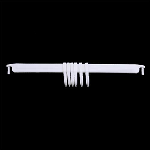 Idiytip 6 Row Waterproof Oilproof Strong Sticking Wall Hanger Corner Adhesive Hook Kitchen Bathroom Self Hooks Stick Home Decor,White