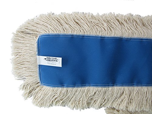 48" Industrial Strength Washable Cotton Dust Mop Refill Replacement Head for Home & Commercial Use for 48 Inch Frame Cleans Hardwood Laminate Concrete or Other Floor Systems