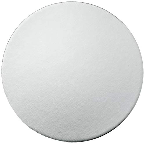 Fox Run 12-Piece Cardboard Scalloped Cake Circle Base, 10 x 10 x 0.25 inches, Silver