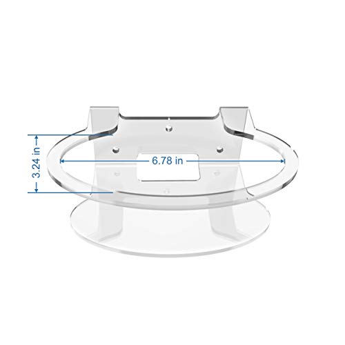 HomeMount for Netgear Orbi Wall Mount - Wall Mounting Bracket Kit Compatible with Orbi Tri-Band Router,Satellite,RBS50,LBR20,RBK50V,RBK23,RBK50,RBK53,RBS20,AC2200,AC3000 (Clear)