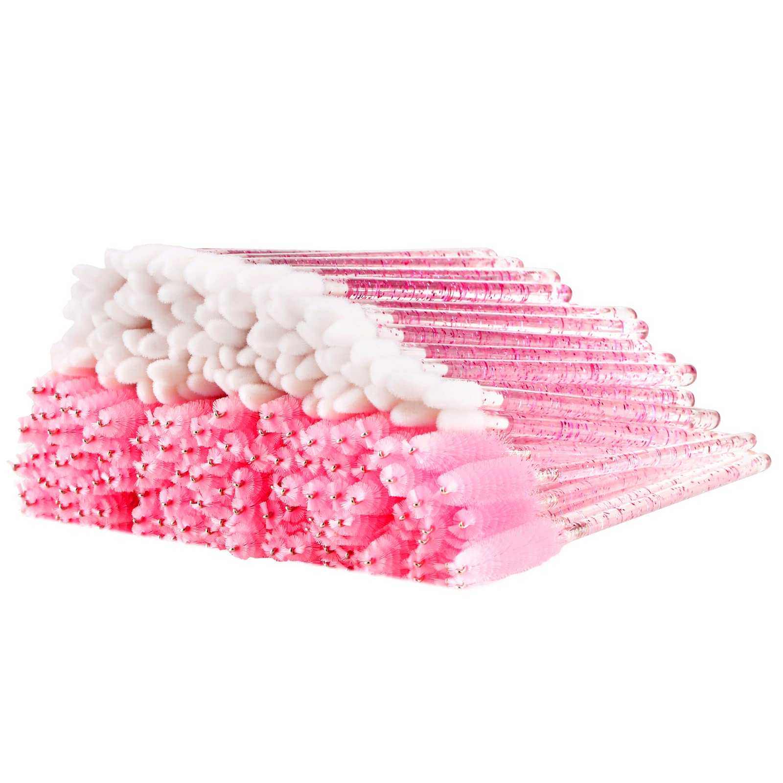 200 Disposable Lip Brush and Mascara Wand Spoolies Suitable for Lipstick and Eyelash Extensions and Eyebrow Brush (Type A)