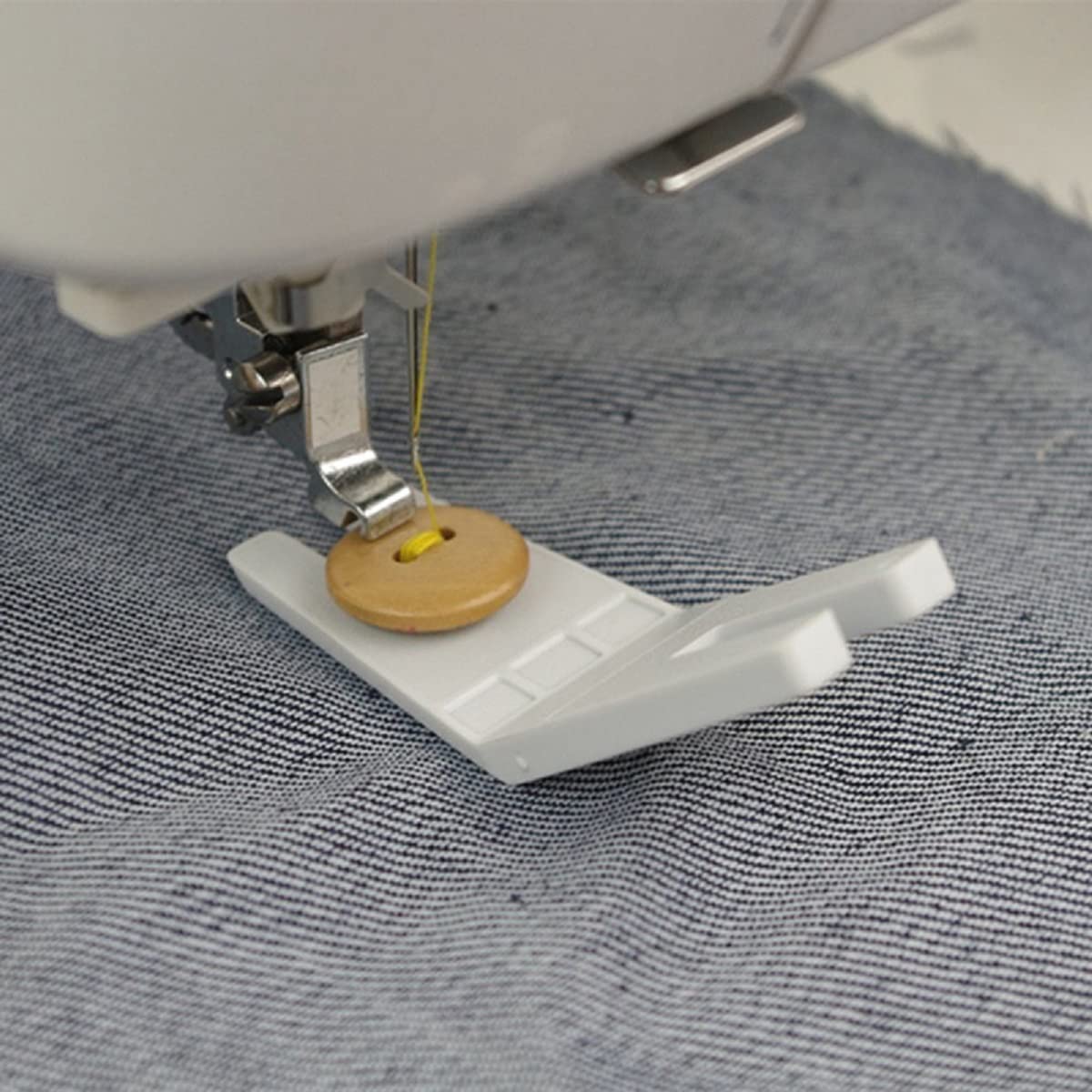 2PCS Sewing Tools Button Clearance Plate Button-Reed Hump Jumper Presser Foot 413105601 Fit All Husqvarna Viking Pfaff Brother Singer Juki Janome Sewing Machine