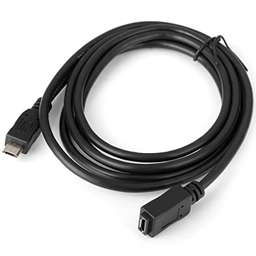 chenyang Micro USB 2.0 Extension Cable,Micro USB 5Pin Male to Female Data Charging Extension Cable for Dash Cam/GPS/Camera 4.92FT/1.5M
