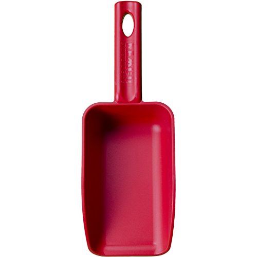 44e Open Top Popcorn Boxes (Pack of 50ct) & Vikan Remco 63004 Color-Coded Plastic Hand Scoop - BPA-Free Food-Safe Kitchen Utensils, Restaurant and Food Service Supplies, 16 oz, Red
