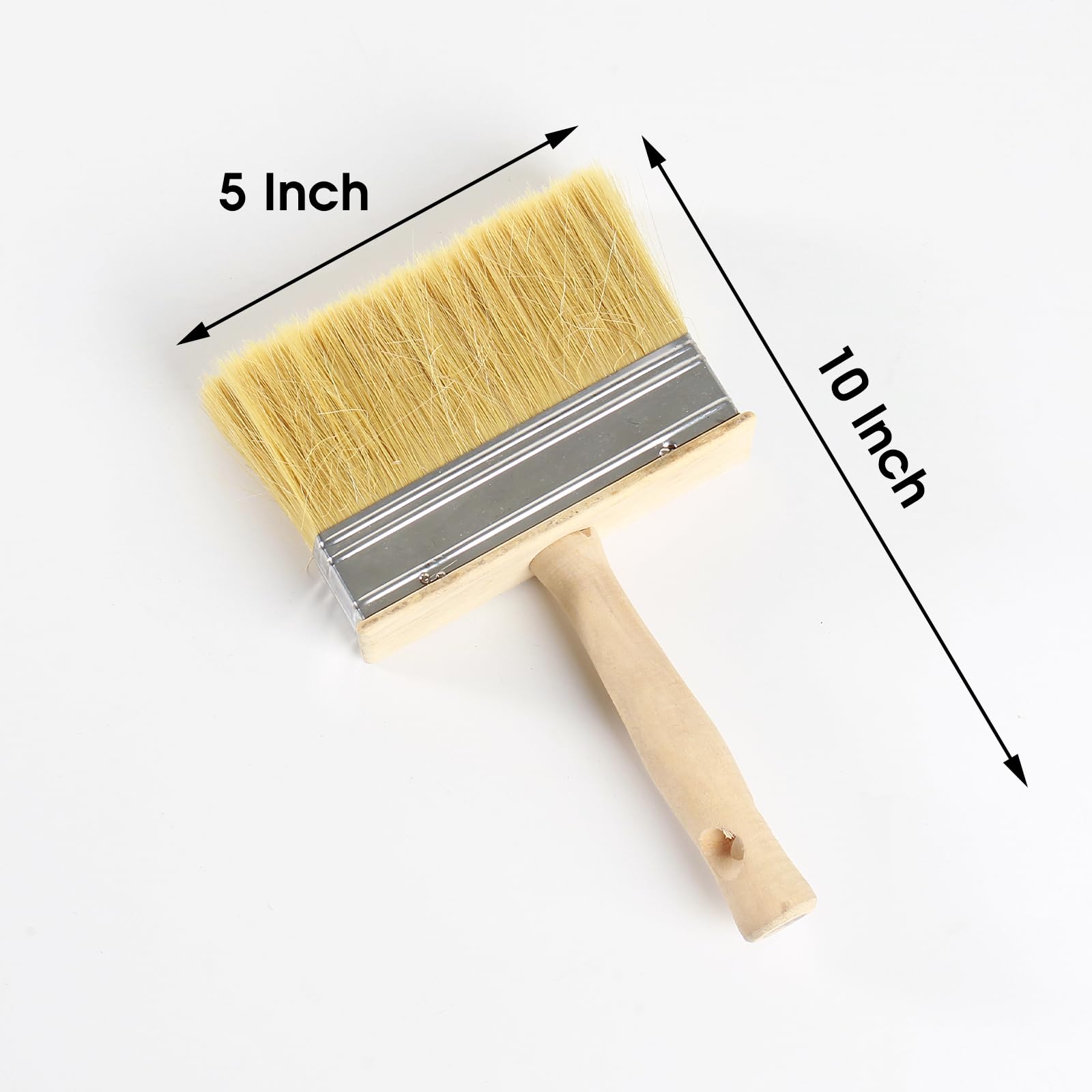 5'' Deck Brush for Deck Stain Applicator, Stain Brushes for Wood, Wide Paint Brush, Paint Brush for Walls, Quick Decking, Fence and Furniture