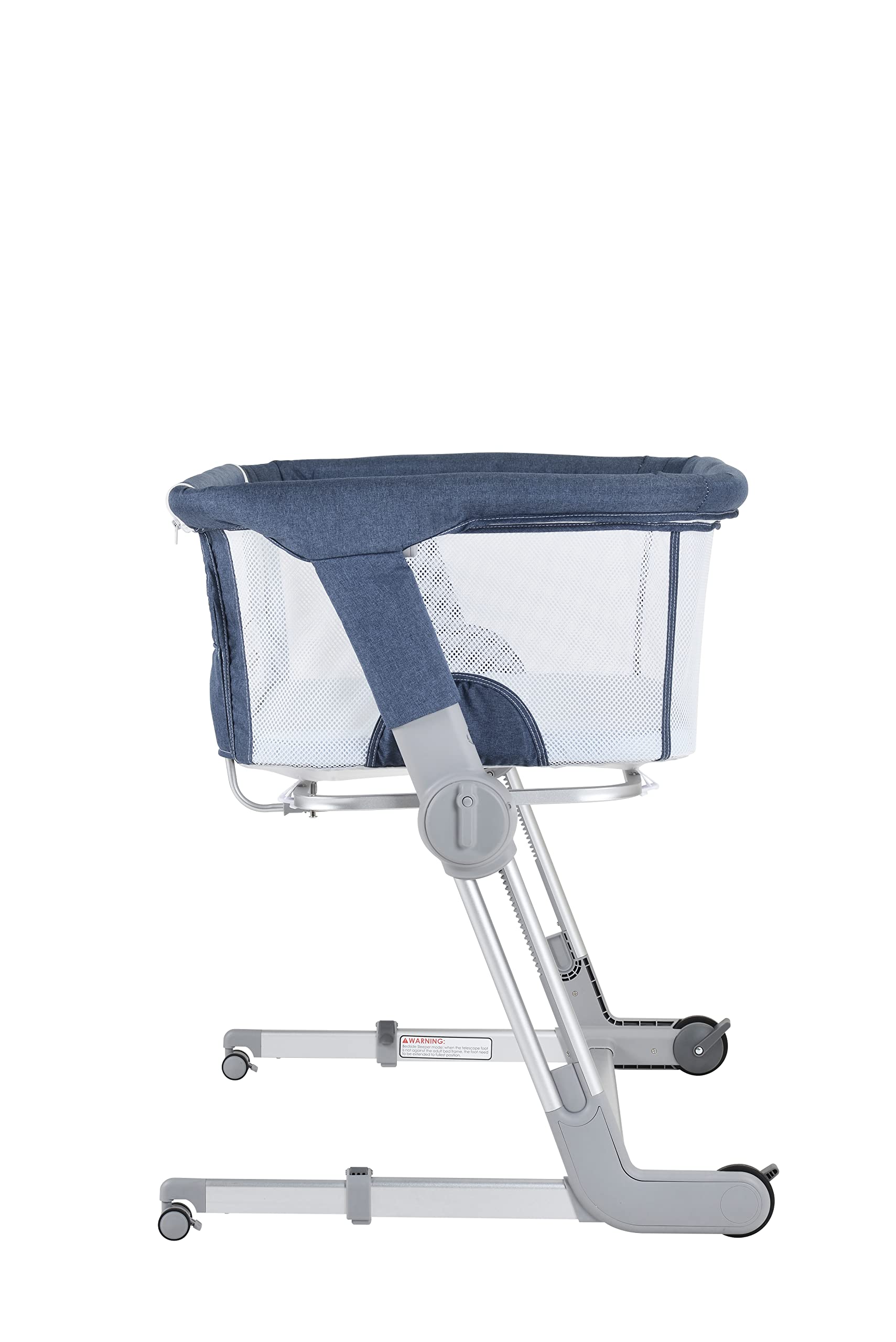 Unilove Hug Me Plus 3-in-1 Baby Bassinet, Bedside Sleeper, Travel Bassinet for Newborn, Airflow Blue
