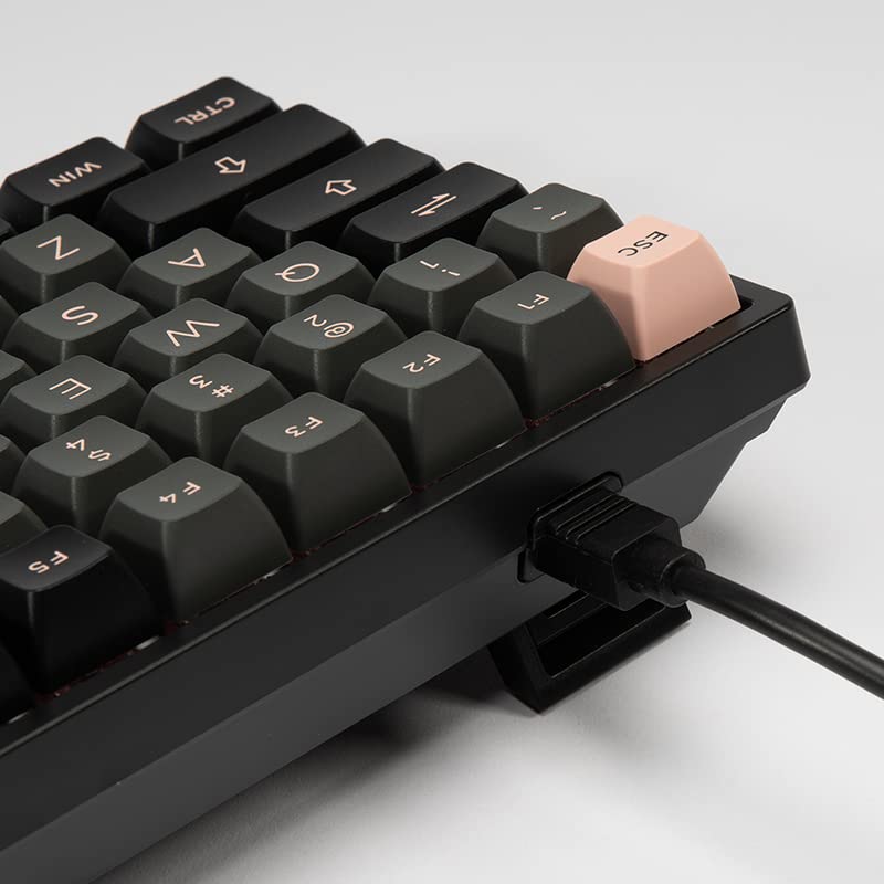 Akko Black&Pink 75% Hot-swappable Mechanical Gaming Keyboard with PBT Keycaps, 2.4G Wireless/Bluetooth/Wired 3084B Plus 84-Key RGB Keyboard, Compatible with Mac & Win Jelly Purple Switches